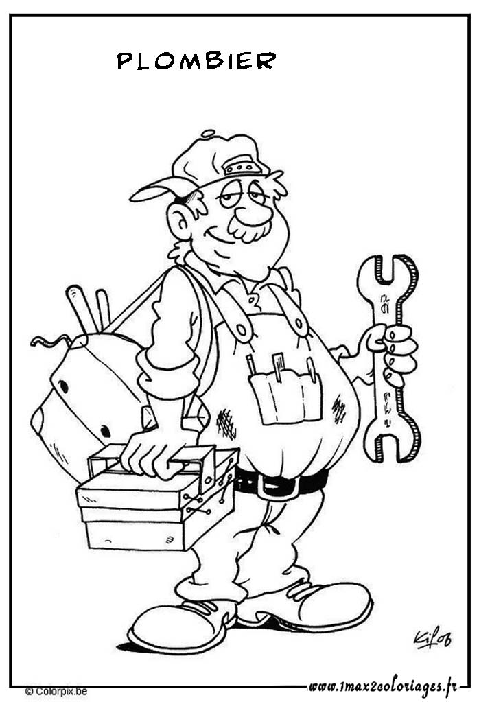 97 dessins de coloriage métiers à imprimer sur LaGuerche.com - Page 3